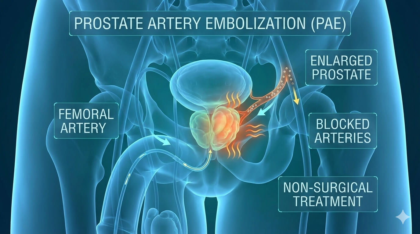 Prostate Artery Embolization Pae For Enlarged Prostate Dr Ram